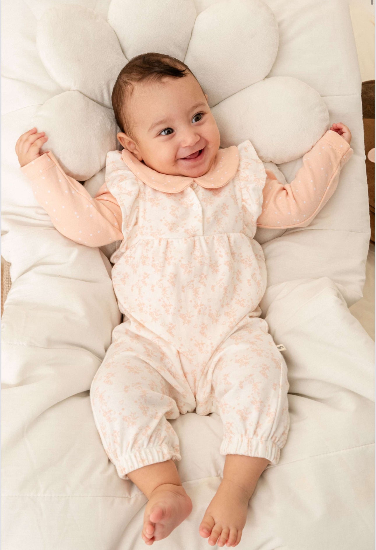 Vêtements - bébé fille - Grenouillères - coton – hellokids.ma